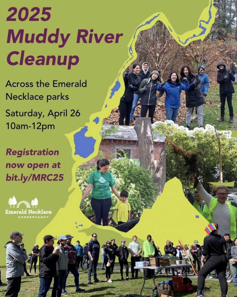 Saturday, April 26, 10:00 am – 12:00 noon – Muddy River Cleanup ...