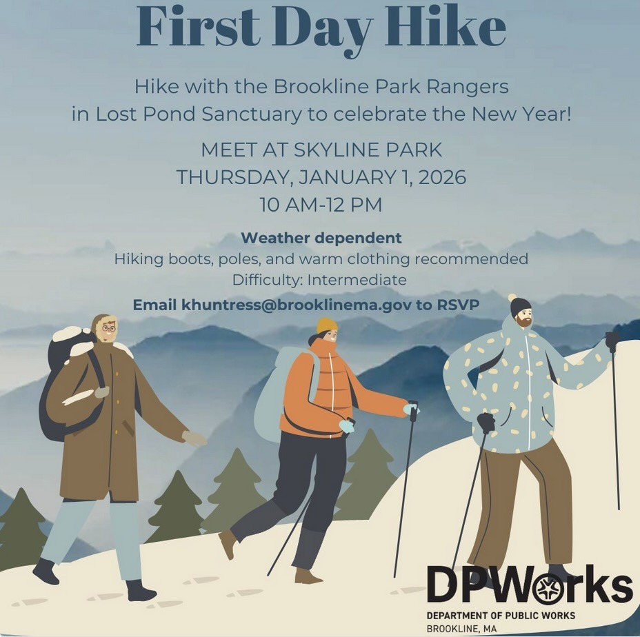 Thursday, January 1, 10:00 am – 12:00 noon – First Day Hike – Boston Flora